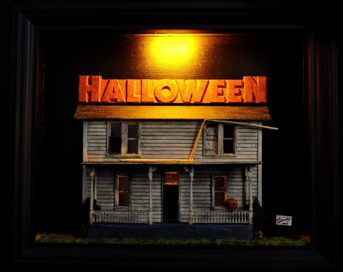 1978 Halloween Movie Michael Myers Horror House Shadow Box Diorama - Etsy