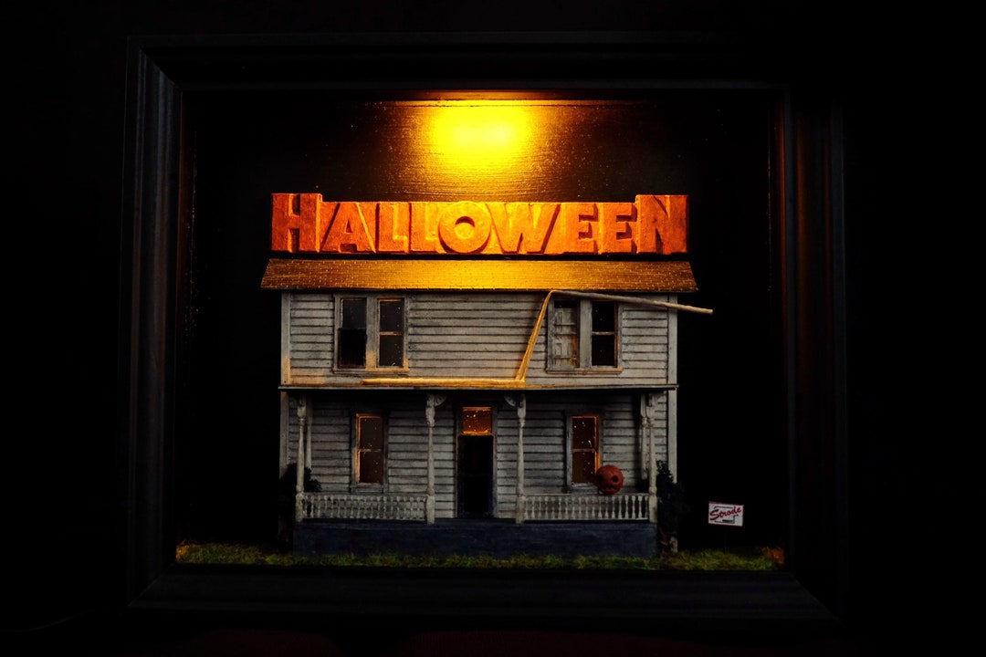 1978 Halloween Movie Michael Myers Horror House Shadow Box Diorama - Etsy