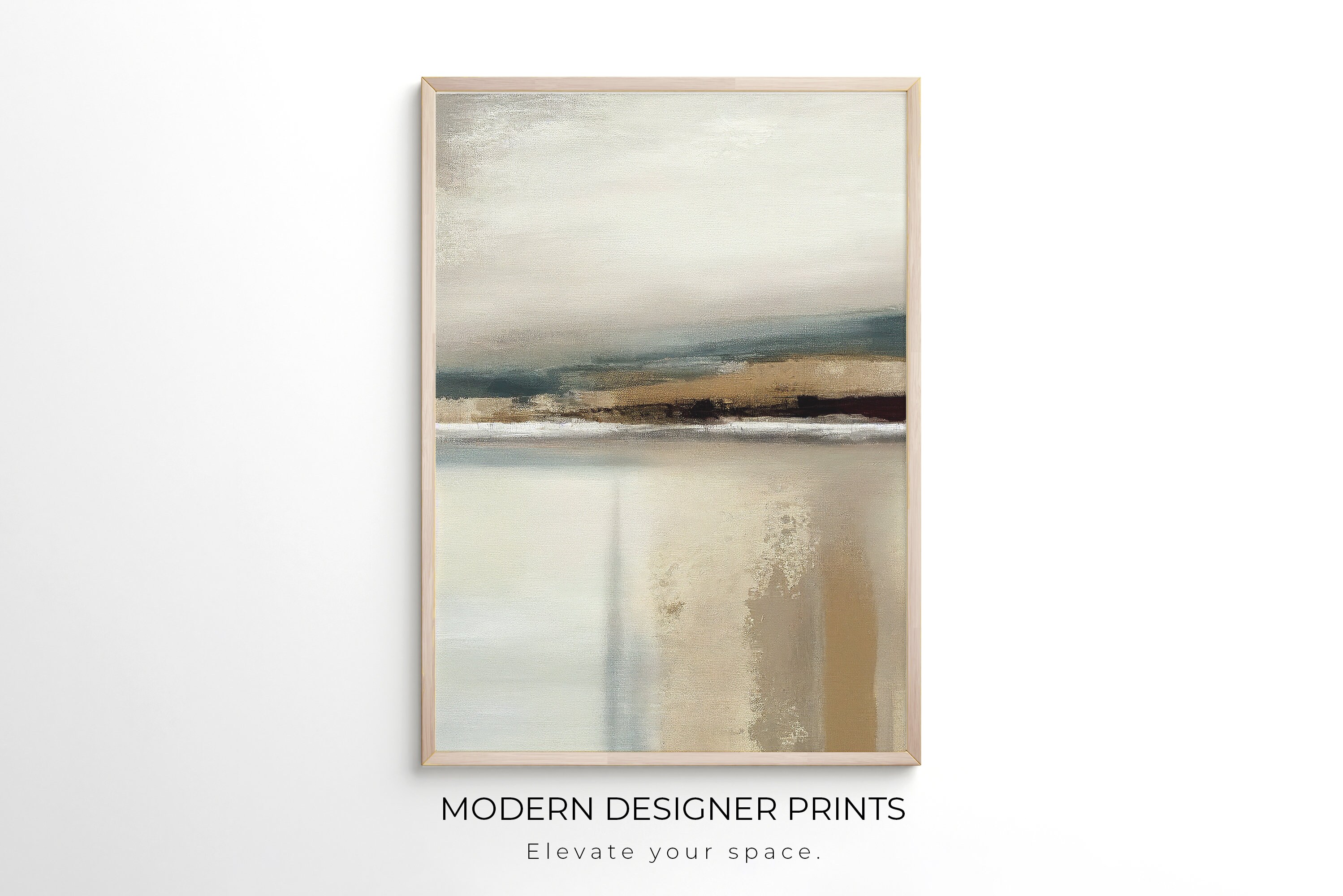 Modern Art Simple Neutral Wall Art Pastel Nordic Prints Simple Abstract ...
