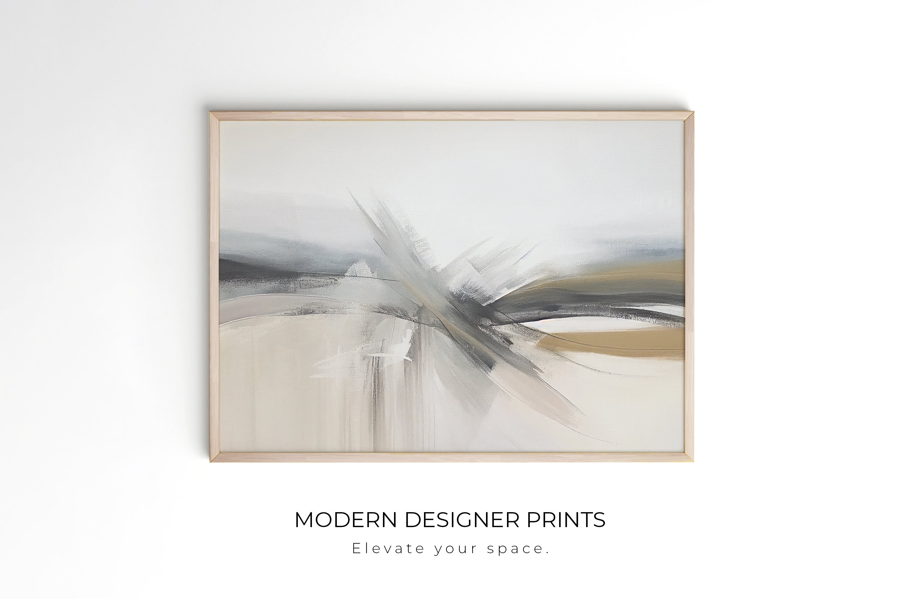 Abstract Art Modern Art Neutral Contemporary Art - Etsy