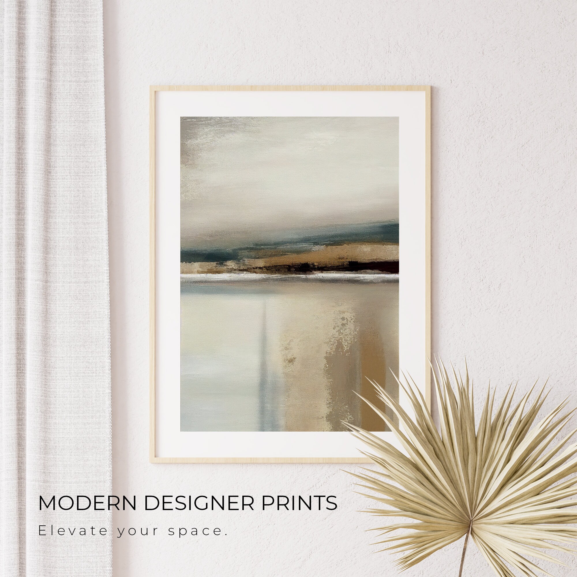 Modern Art Simple Neutral Wall Art Pastel Nordic Prints Simple Abstract ...