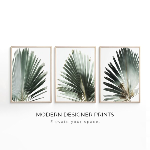 Palm Leaf Print - Etsy