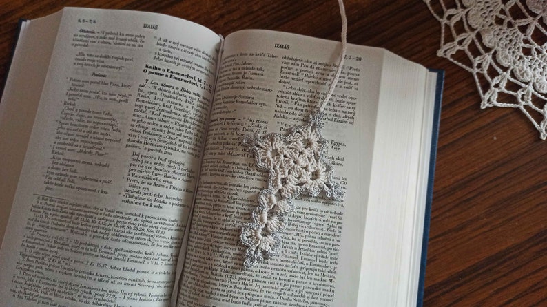 Cross Bookmark PDF Crochet Pattern, Baptism Gift, Confirmation Gift - Etsy
