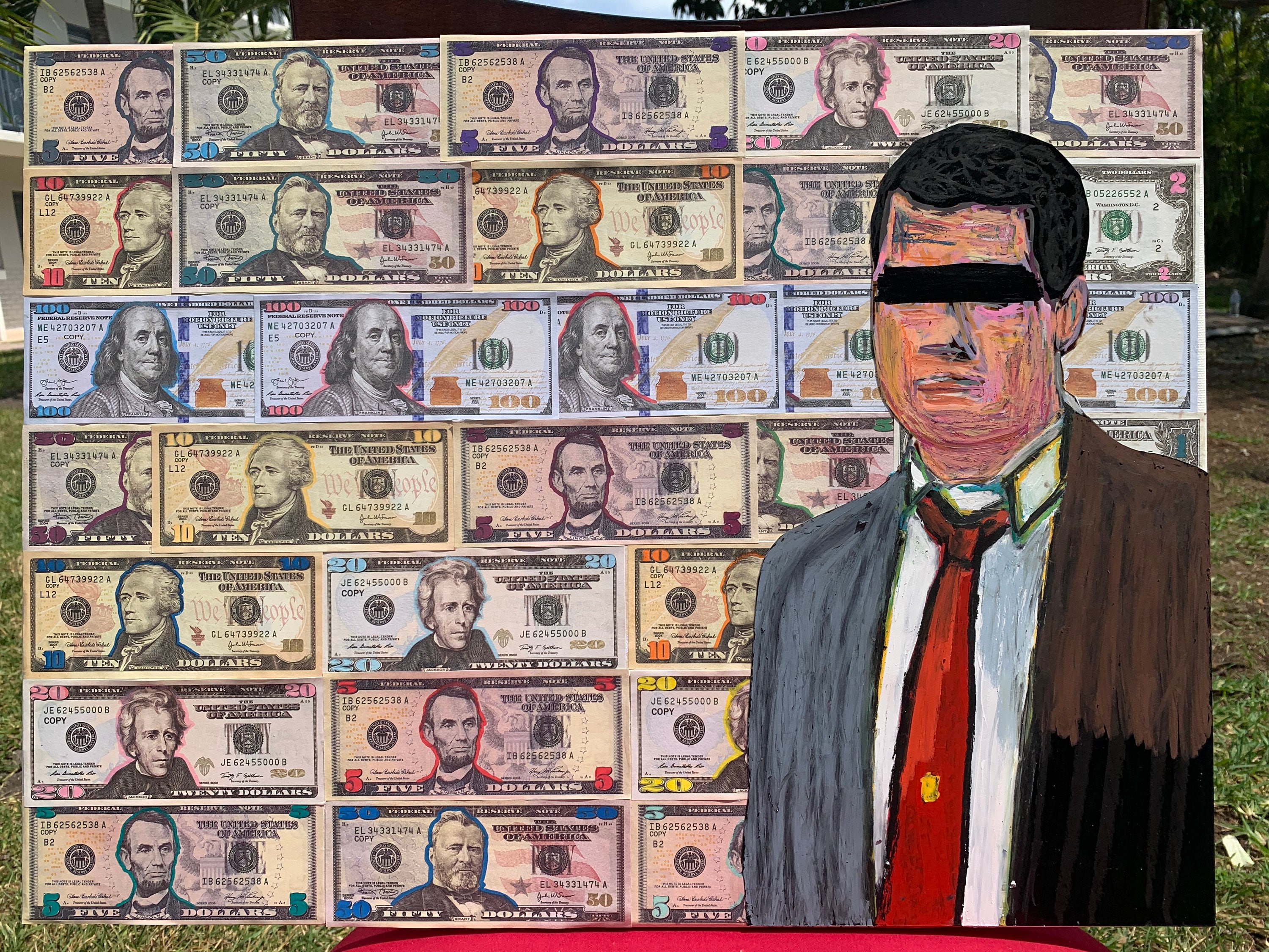 Bud Fox Wall Street Collage Painting on Canvas 18x24 - Etsy