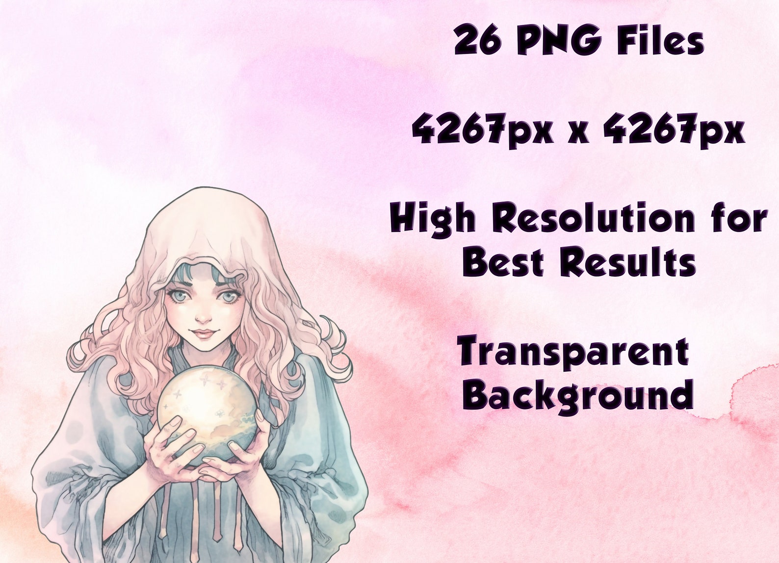 Pastel Goth Witchy Clipart Bundle 26 Witchy Pngs Magic & - Etsy