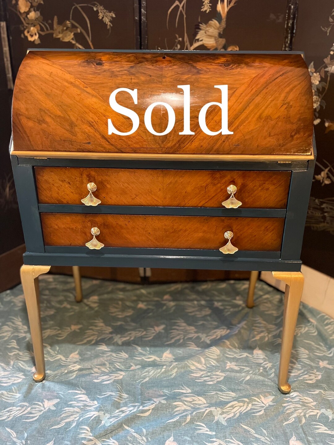 Antique Edwardian Bureau sold - Etsy