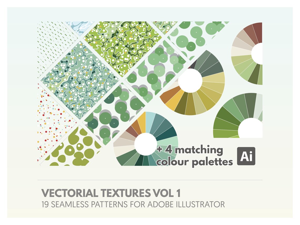 Vectorial Textures | VOL1 | 19 Seamless Patterns | Geometric Patterns ...