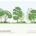 Flat Vector Tree Clipart Bundle Tree Silhouettes SVG, AI, PNG - Etsy