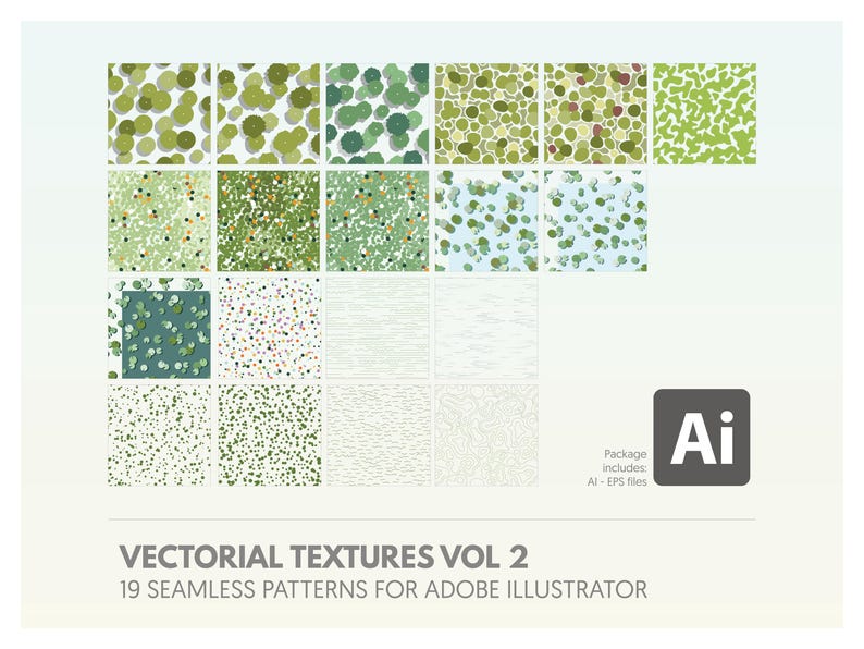 Vectorial Textures | VOL2 | 19 Seamless Patterns | Geometric Patterns | Instant Downloadable ...