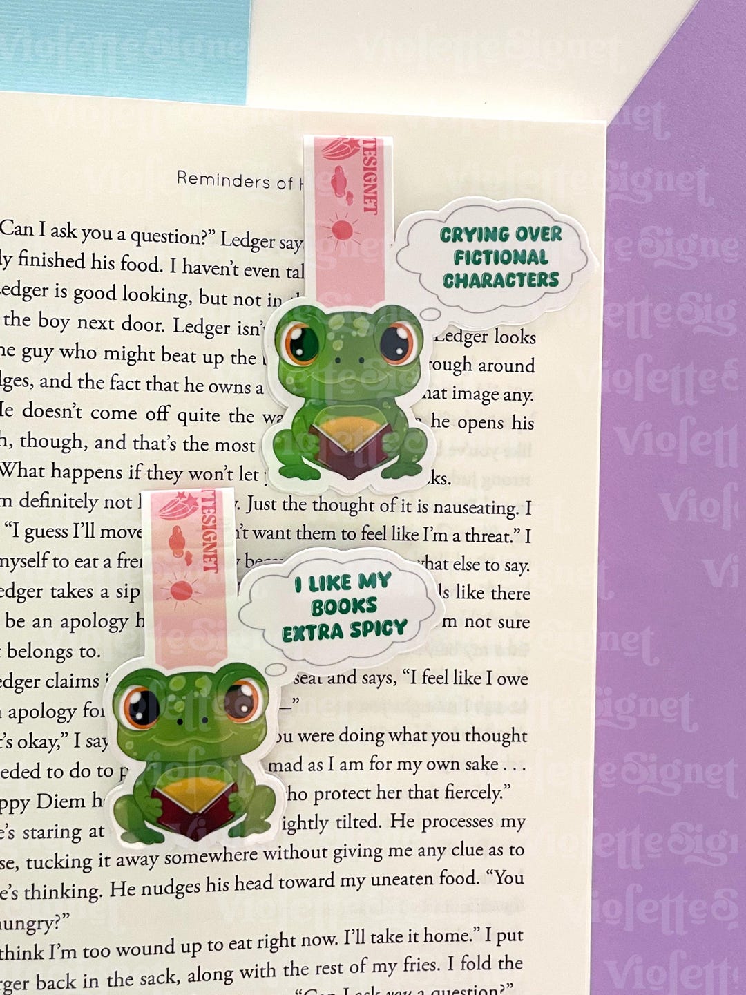 Magnetic Bookmarks – Frog With Phrases – Merch Bookish - Etsy