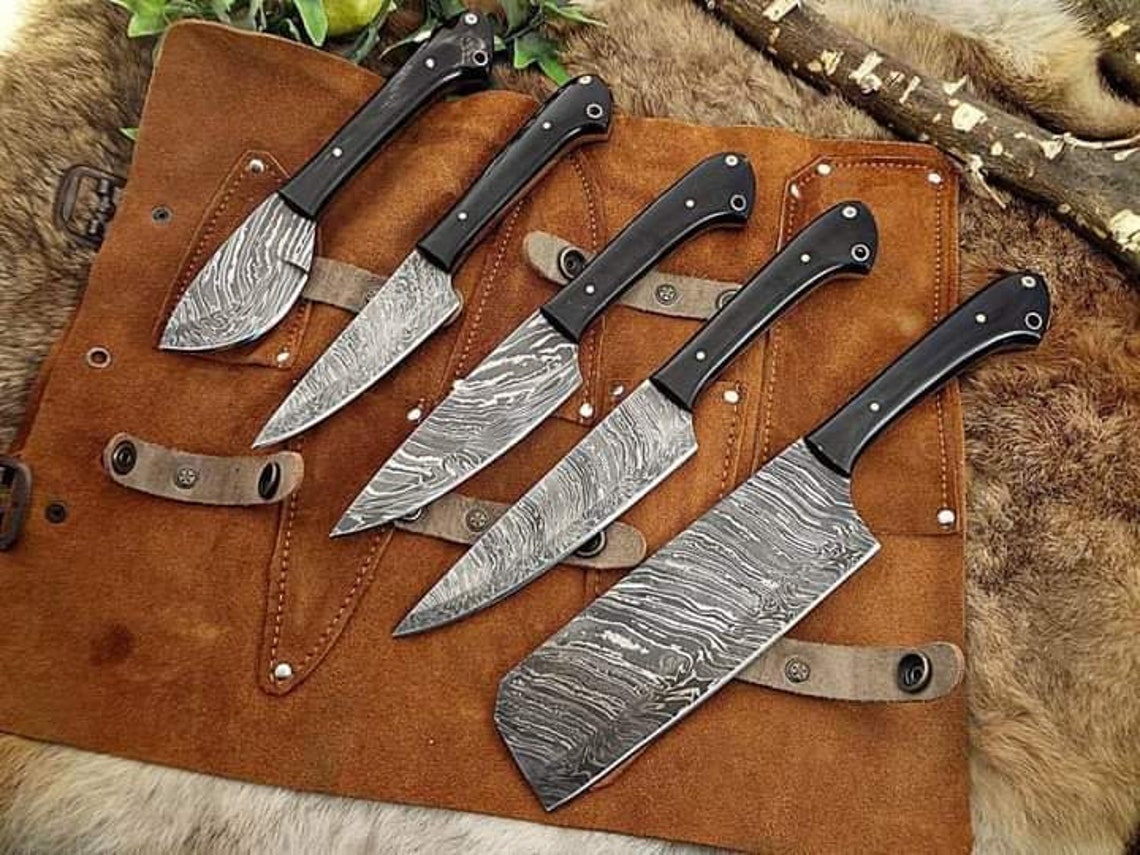 Handmade Damascus Steel Chef Thanksgiving Charismas Personalized Gift ...