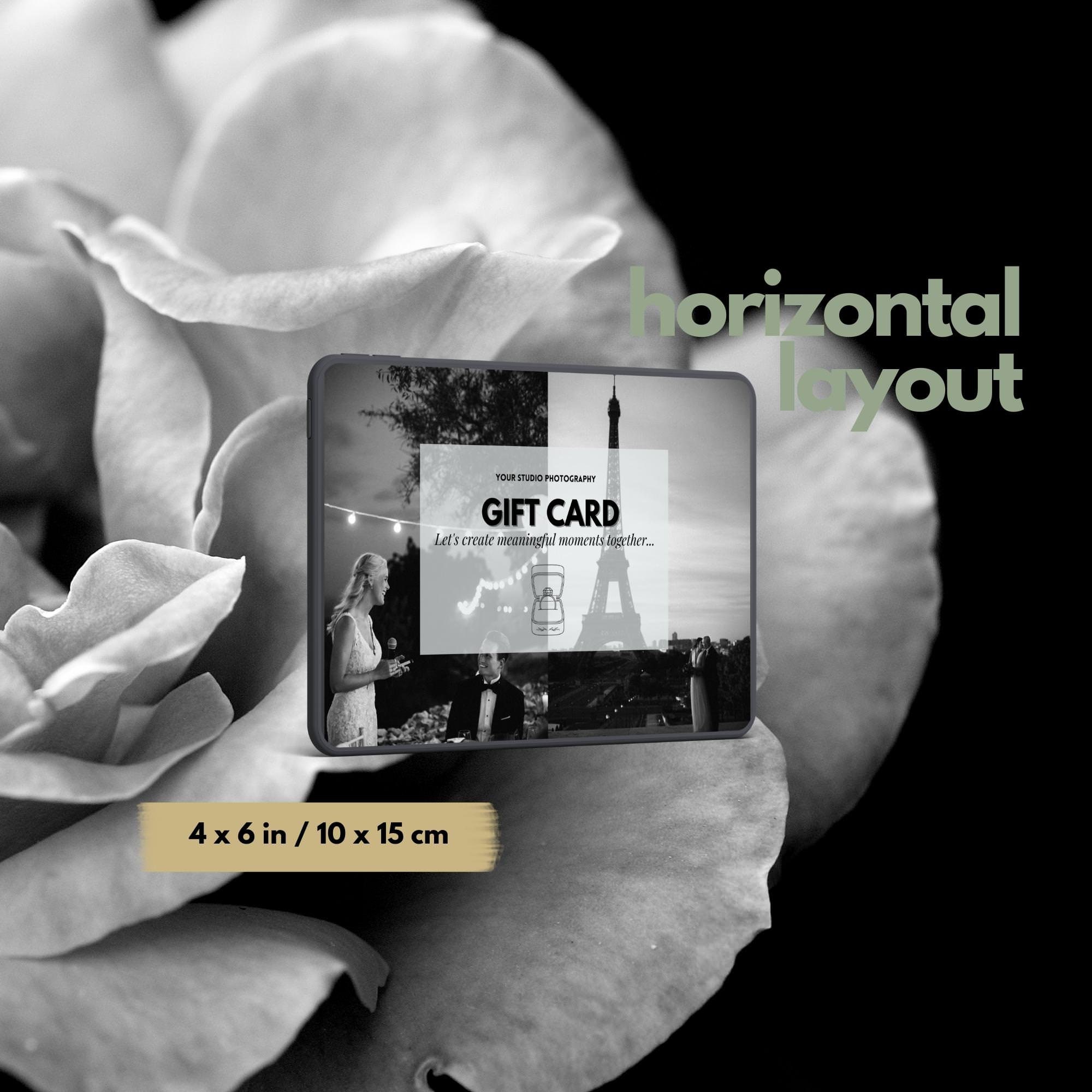 Photography Gift Certificate,canva Template,photography Gift Card ...