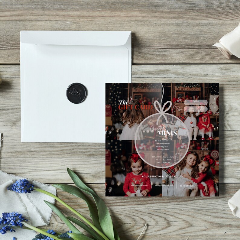 Christmas Mini Session Template, Christmas Cards Template for ...