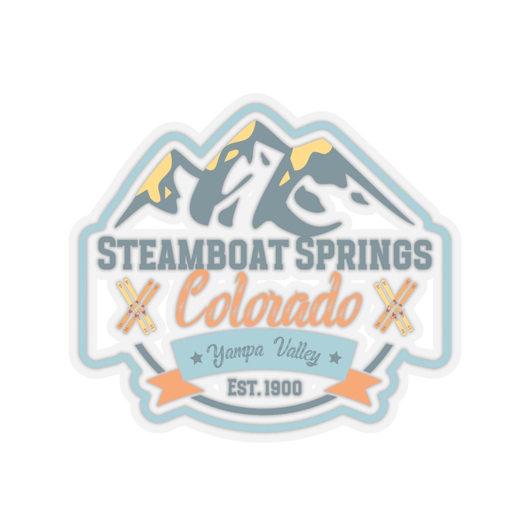 Steamboat Springs Ski Resort Colorado USA Kiss-cut Stickers, Sticker ...