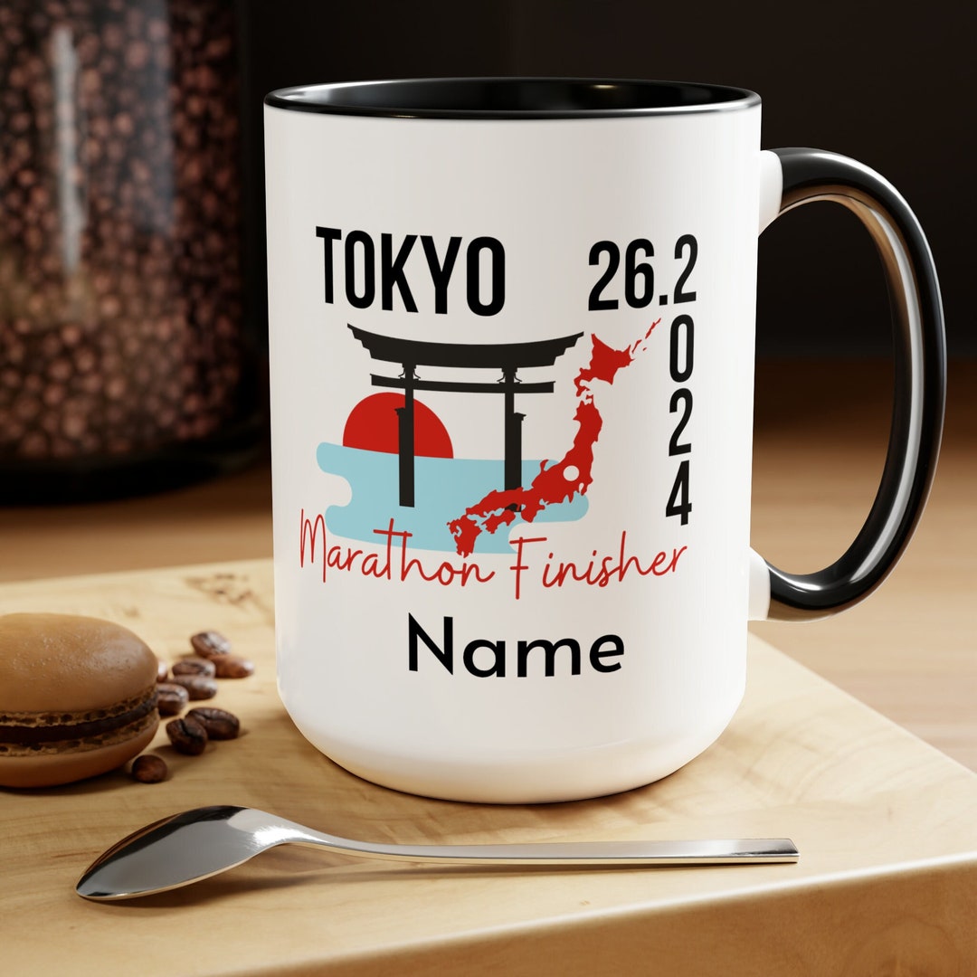 Custom Tokyo 2024 Marathon Finisher Mug, Marathon Gift, Marathon ...