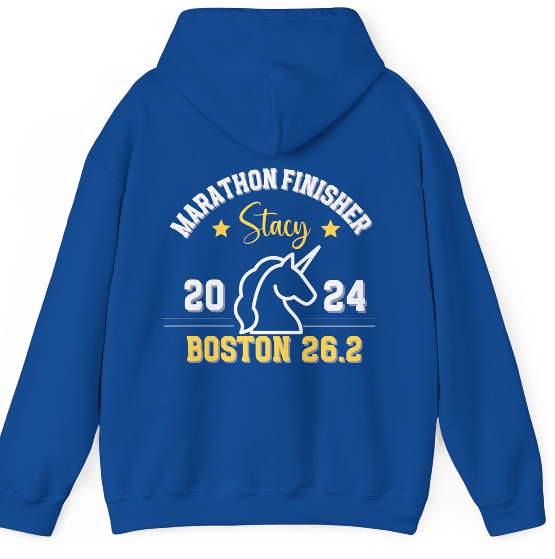 Boston Marathoner Sweatshirt, Marathon Finisher, Personalised Run ...