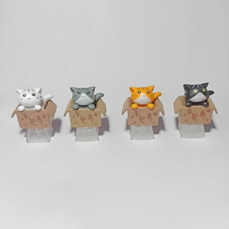 Anime Cat Keycaps Set Custom Cartoon, Backlit Keycaps Keyboard Cap Gift ...