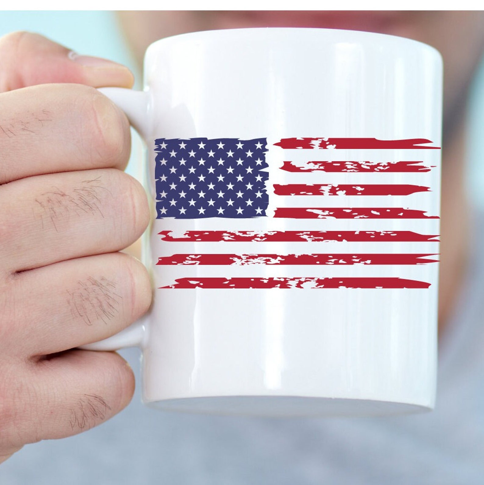 Patriotic American USA Flag, Independence Day / 4th of July / Pride ...