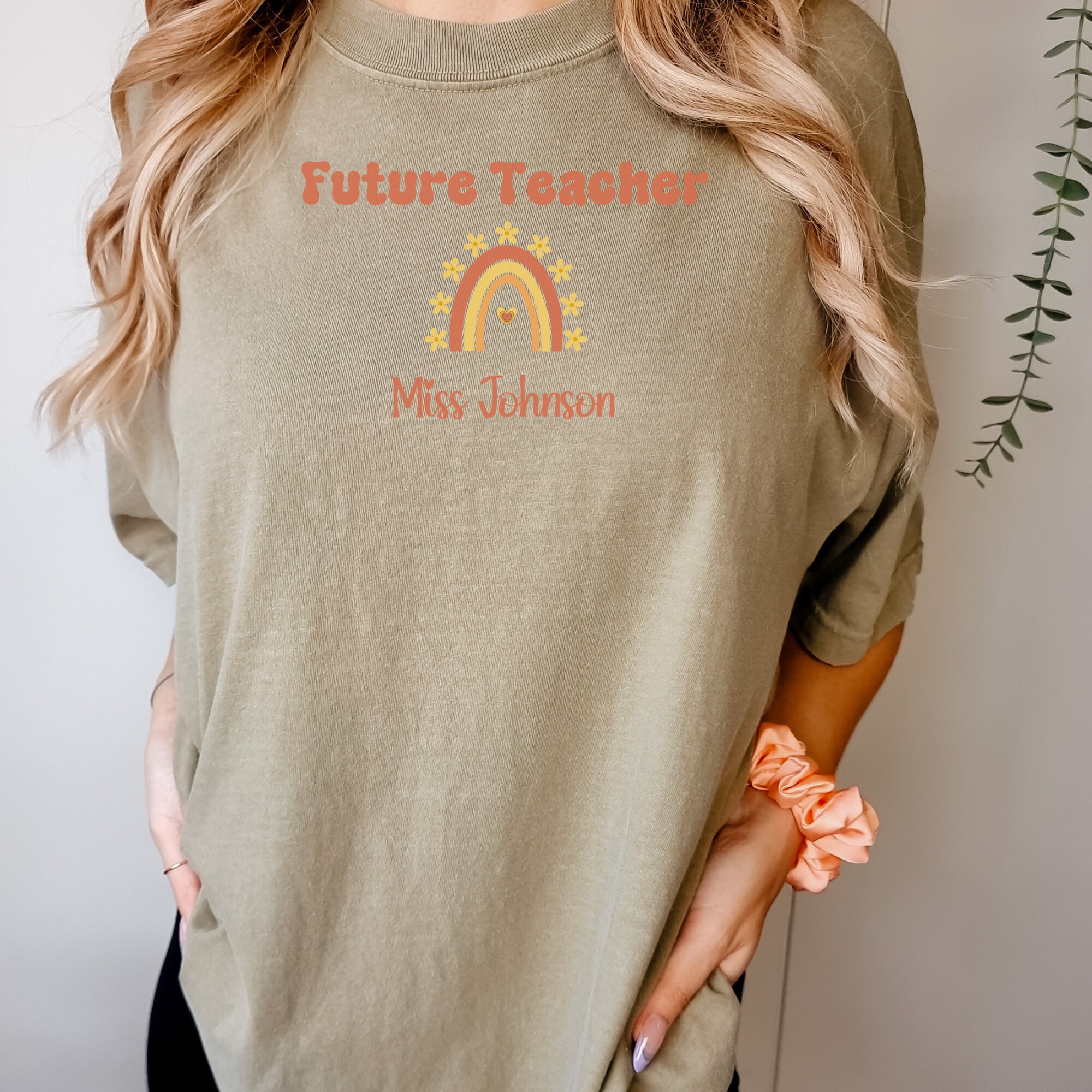 Custom Future Teacher With Name, Custom Comfort Colors Future Teacher ...