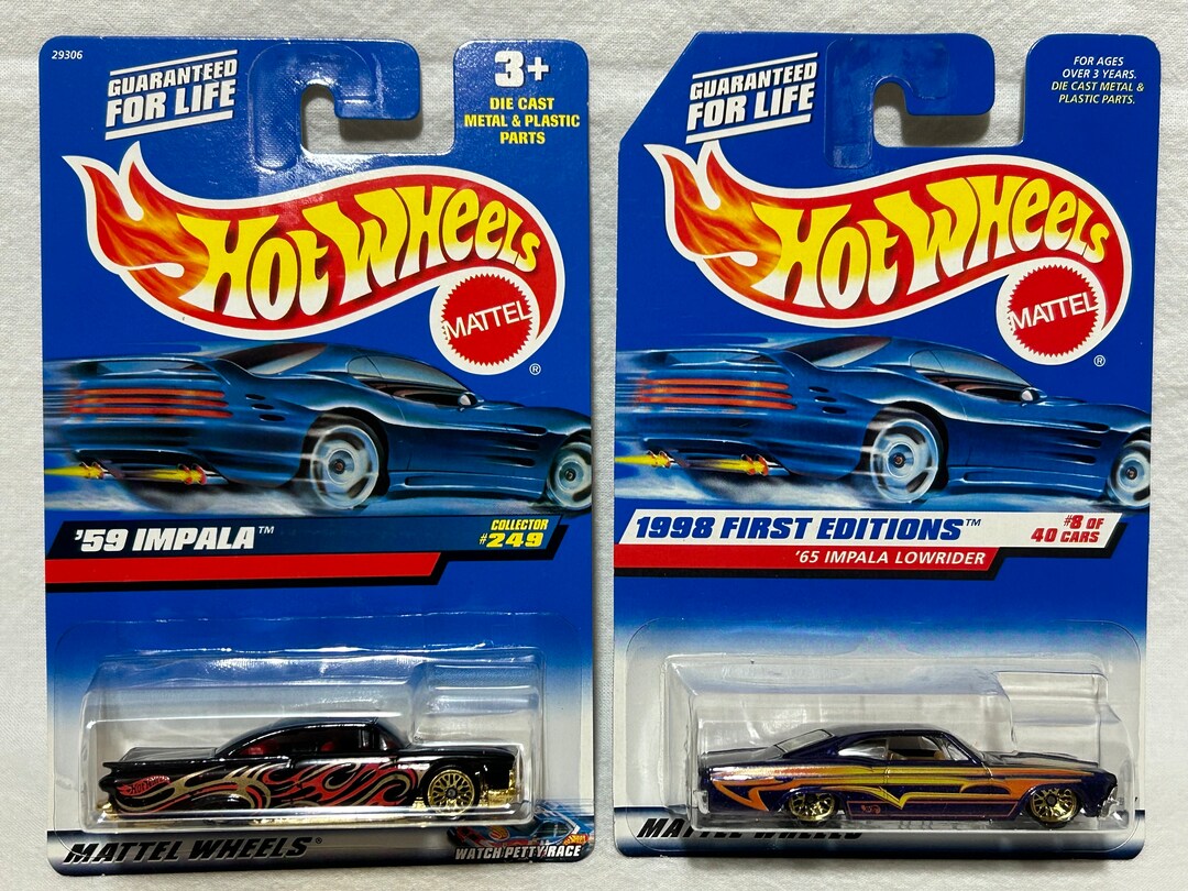 Vintage Hot Wheels Lot of 2 635 Purple '65 Impala - Etsy