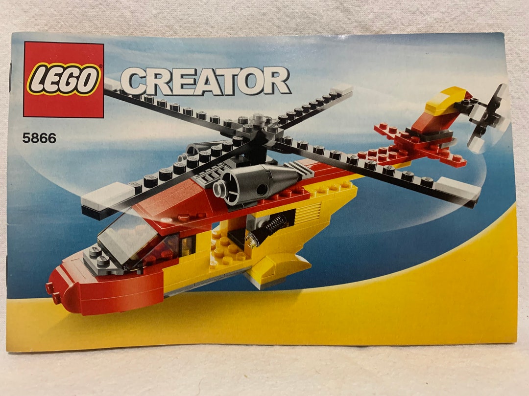 Lego Rotor Rescue 5866 Creator 3 in 1 Helicopter Plane Hovercraft ...