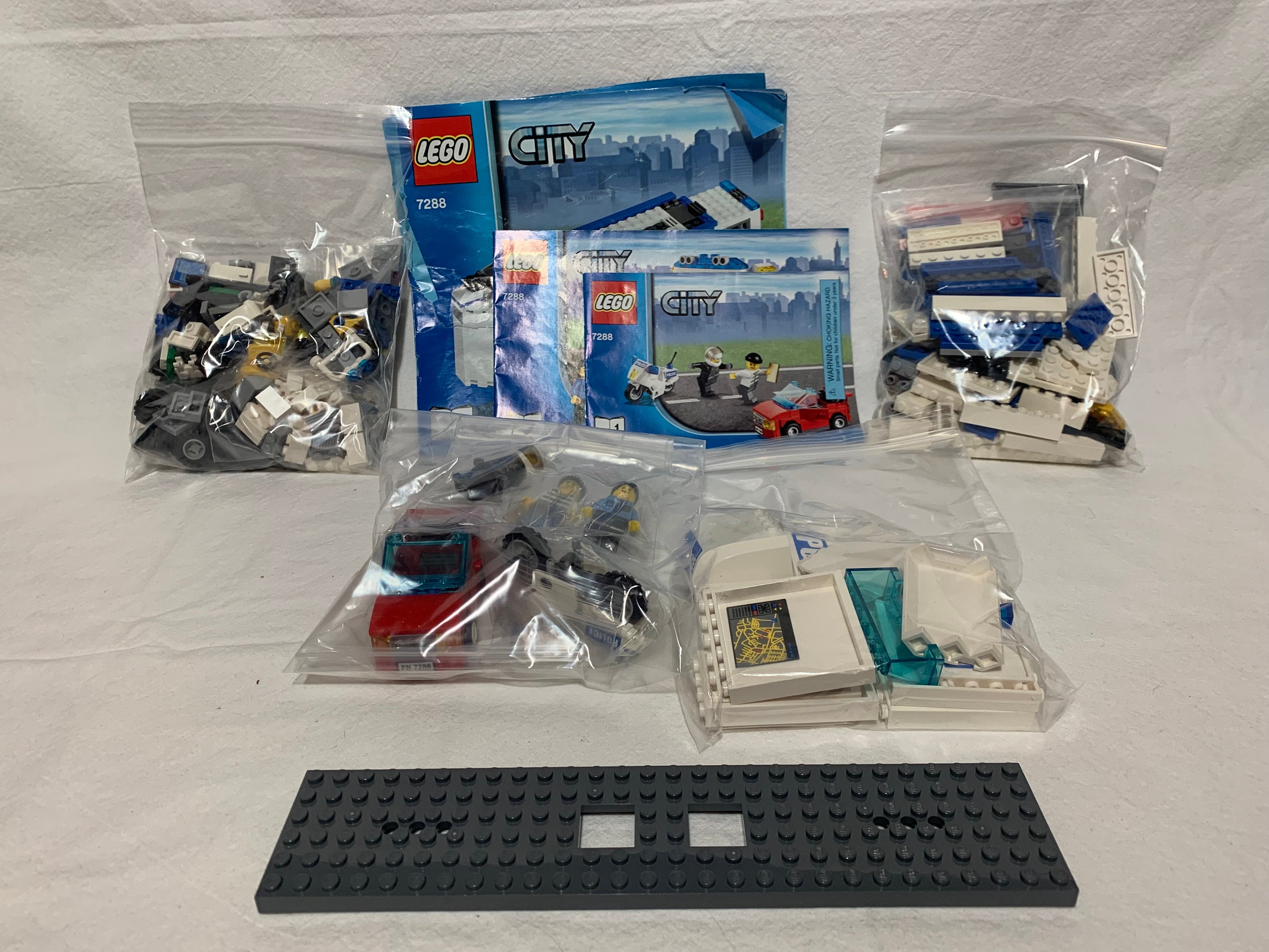 Lego City Mobile Police Unit 7288 Pre-owned Complete Set 408 - Etsy