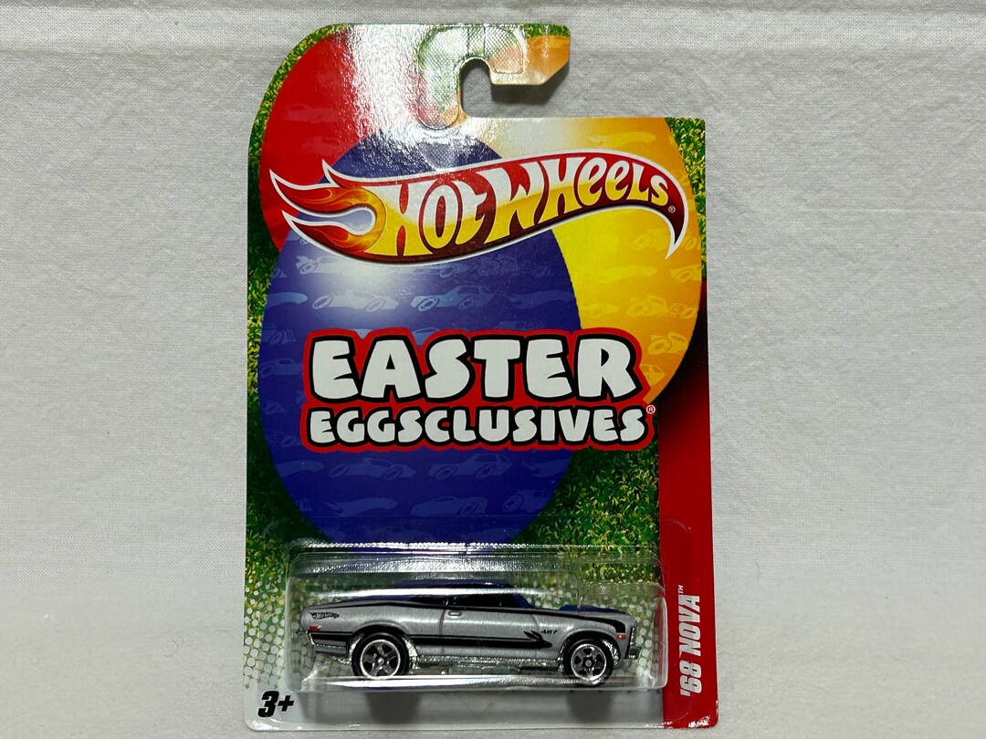 Hot Wheels Easter Egg Eggsclusives '68 Nova Blue Silver Black 1:64 Die ...