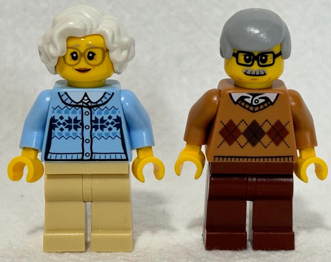 Lego Grandma and Grandpa Minifigures From Set 60134 Fun in the Park ...