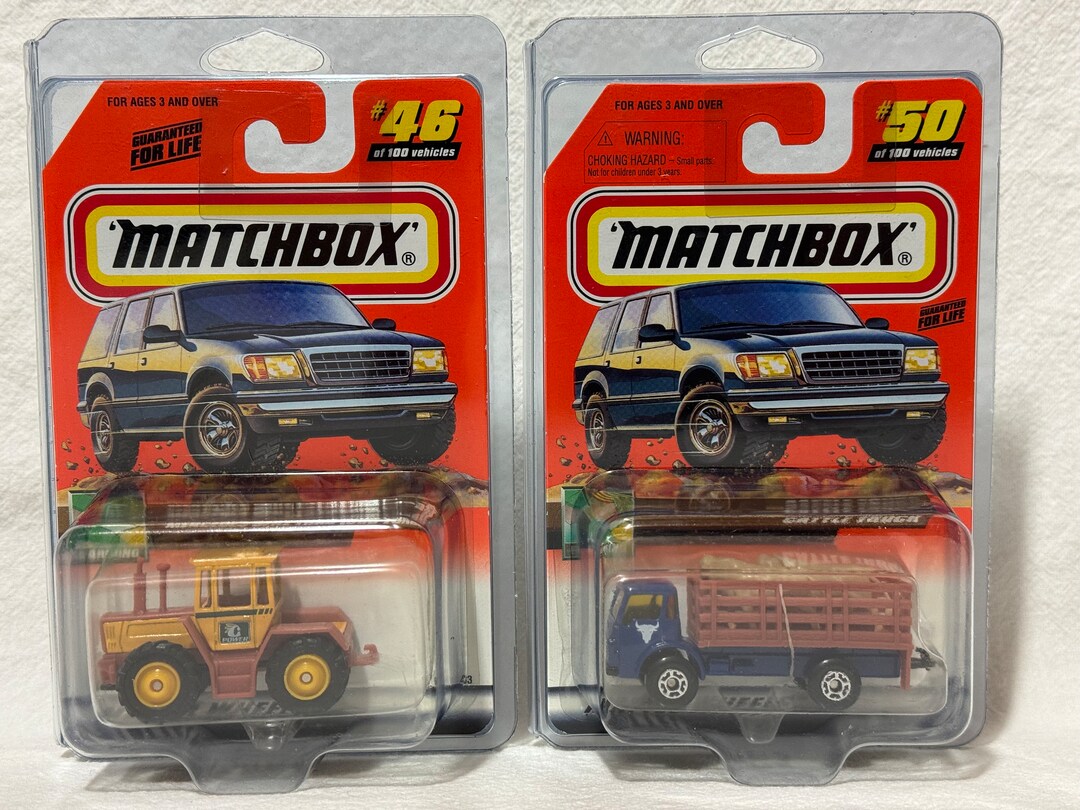Vintage 1999 Matchbox Farming Series Lot of 2, 46 Mercedes Benz Trac ...