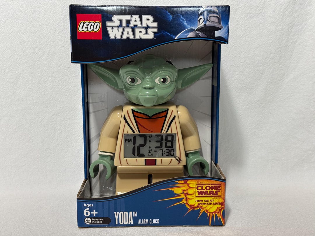 Lego Star Wars Yoda Alarm Clock 7" Figure 9003080, the Clone Wars ...