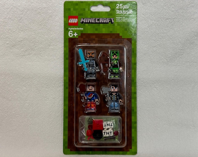 Lego Minecraft Skin Pack 853609 4 Minifigures Unique to This Set 25 ...