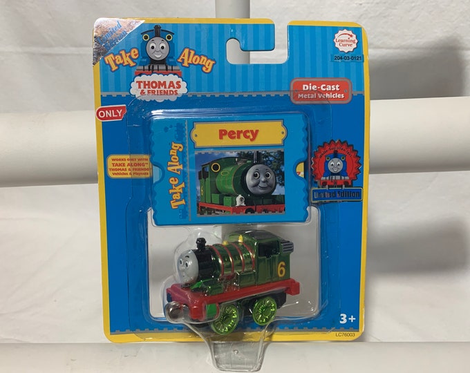 Thomas & Friends Rare Limited Edition Shiny Metallic Percy Take Along ...