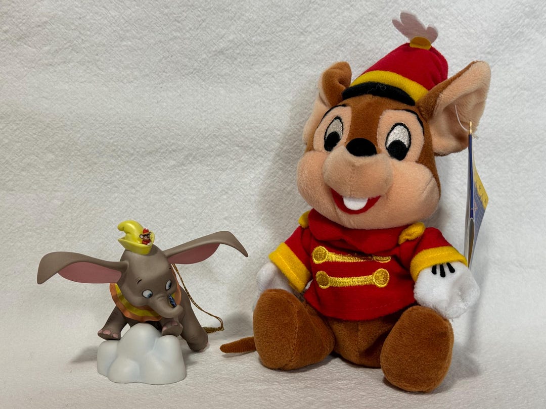Disney Dumbo Ornament and Timothy Mouse Plush Boxed Set Internal ...