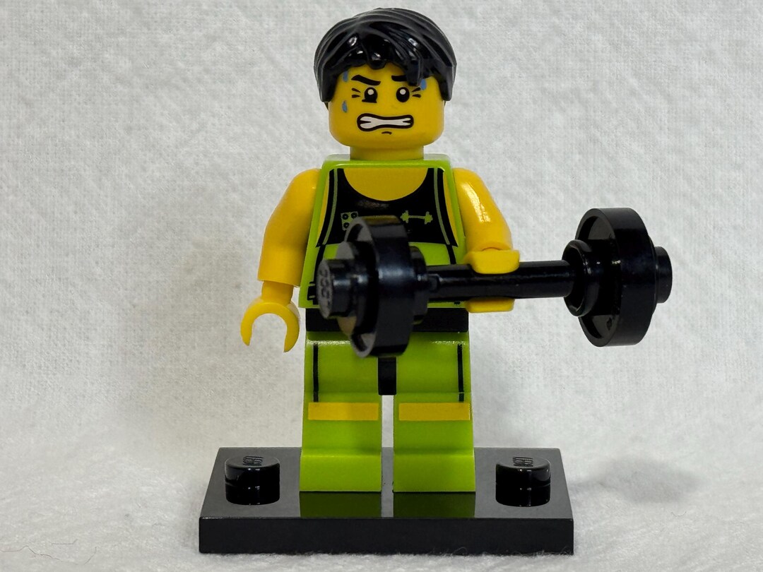 Lego Weightlifter Minifigure CMF Series 2, Includes Accessories and ...