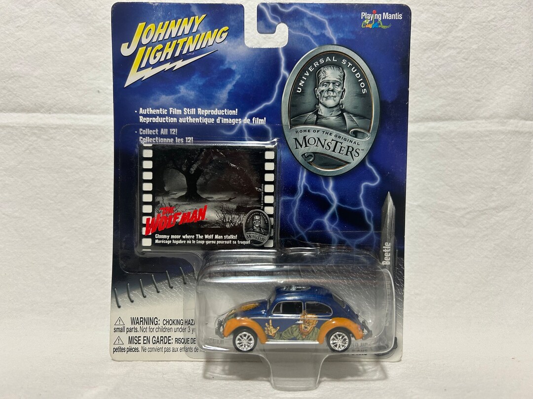 Johnny Lightning Wolfman Monster 1966 Volkswagen Beetle 1:64 Scale Die ...
