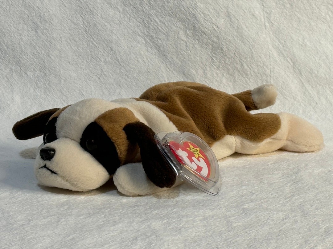 TY Beanie Baby Bernie the Saint Bernard Dog, PVC Pellets 8" Beanbag ...
