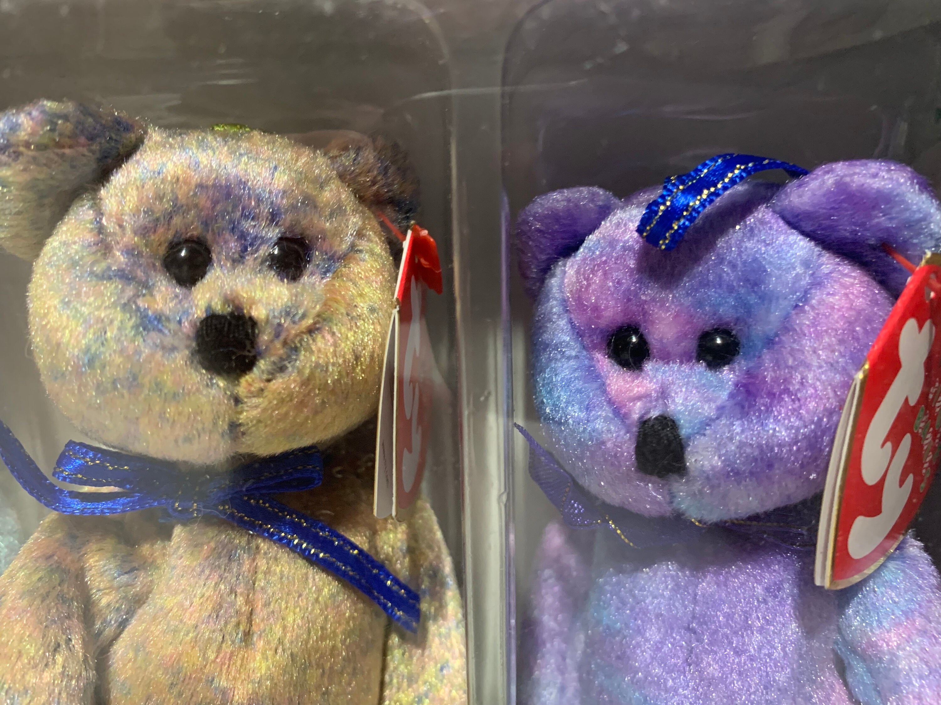 Vintage TY Jingle Beanie Bears Clubby Edition Gift Set of 4 Plush ...