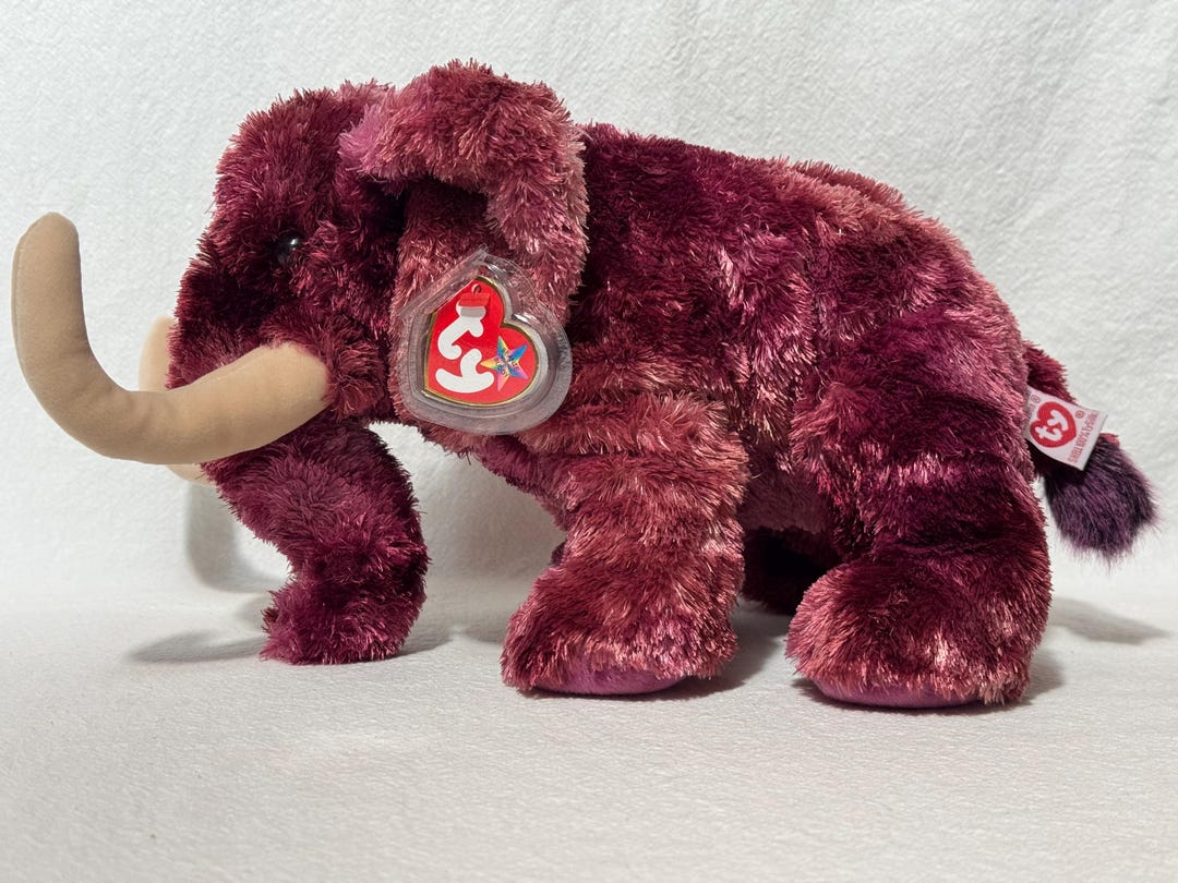 TY Beanie Buddies Colosso Woolly Mammoth Beanbag Plush Super Soft ...