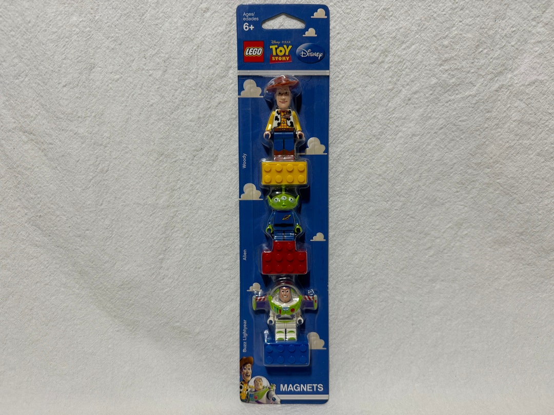 Lego Toy Story Minifigure Magnet Set 852949, Woody Alien Buzz Lightyear ...