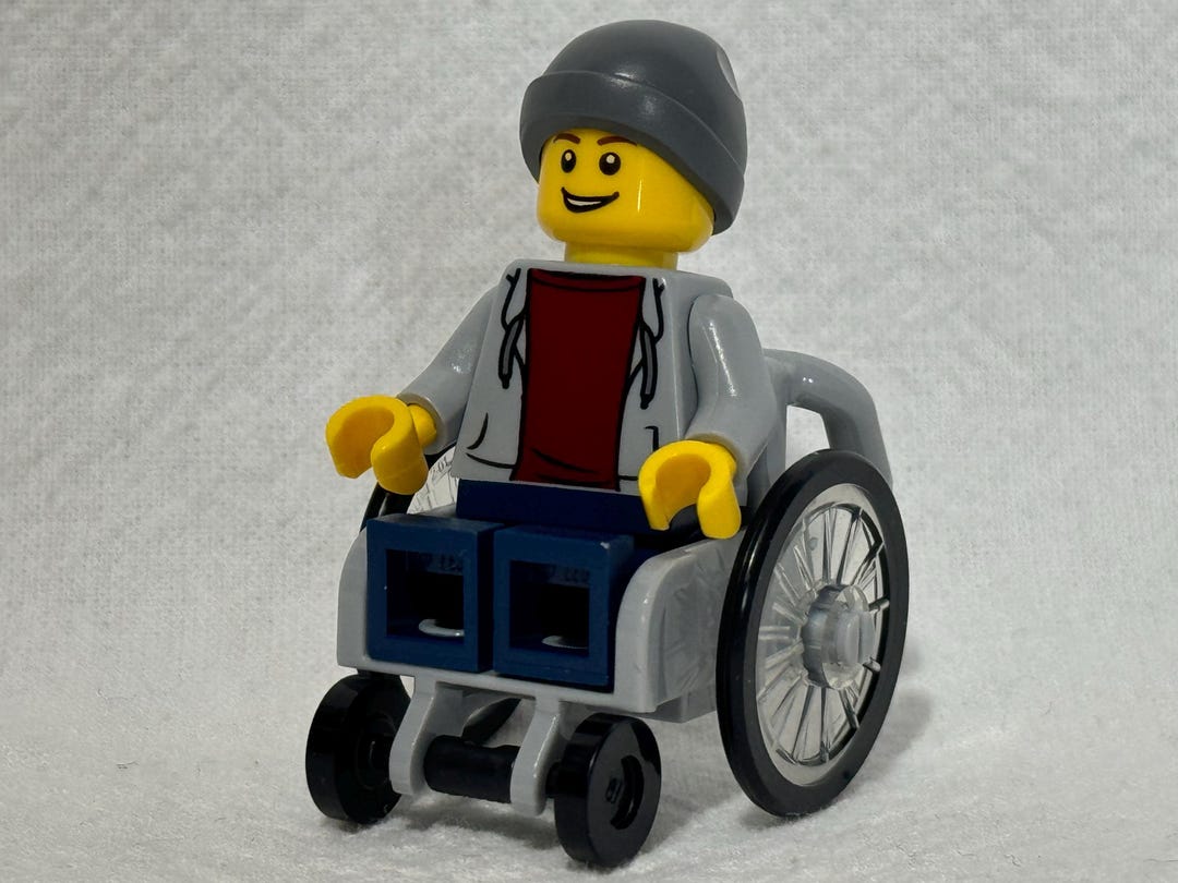 Lego Guy in Wheelchair Minifigure From Set 60134 Fun in the Park ...