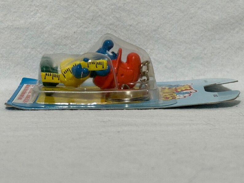 Rare Vintage 1996 the Smurfs Ruler Smurf Keychain, Collectable Smurf ...