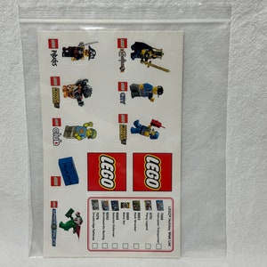 Rare Lego Classic Minifigures Stickers 4 Sheets, 2009 Holiday Wish List ...