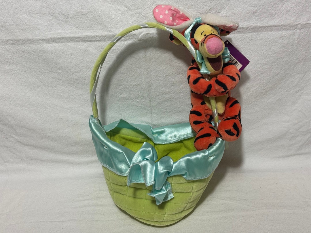Disney Store Plush Tigger Easter Basket Rare Vintage 13 Inch Pooh and ...