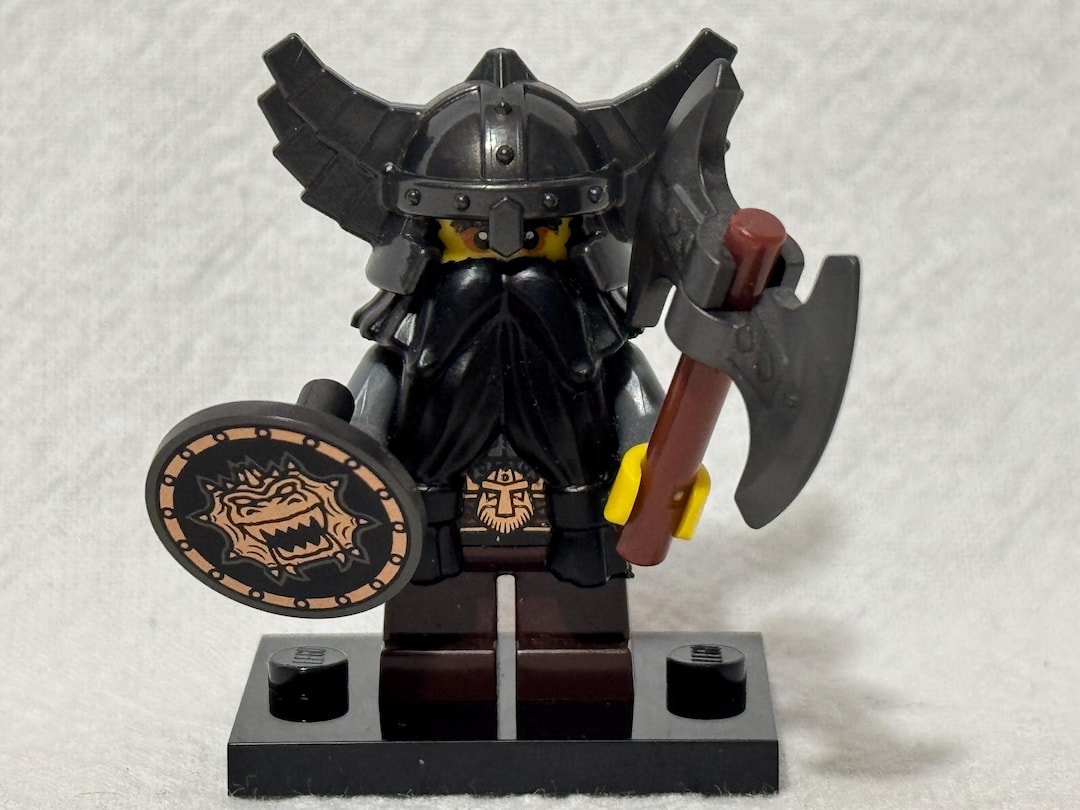Lego Evil Dwarf Warrior Minifigure, 8805-12 CMF Series 5, Includes ...