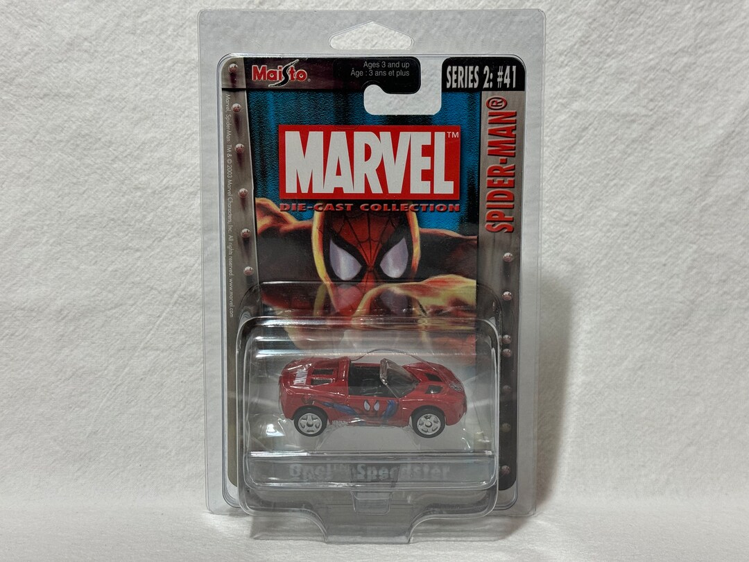 Rare Vintage 2003 Maisto Spider-man Red Opel Speedster 0112 Series 2 ...