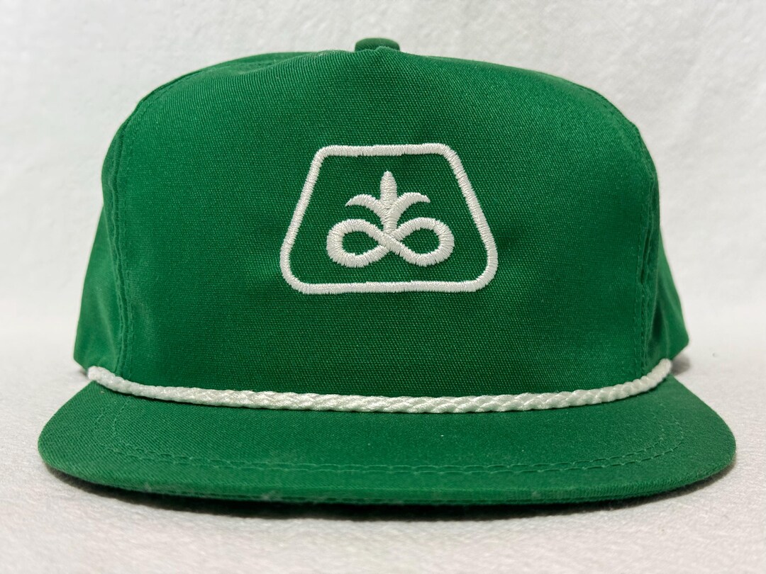 Vintage Pioneer Seed Trucker Hat Adjustable Snapback Green White Braid ...