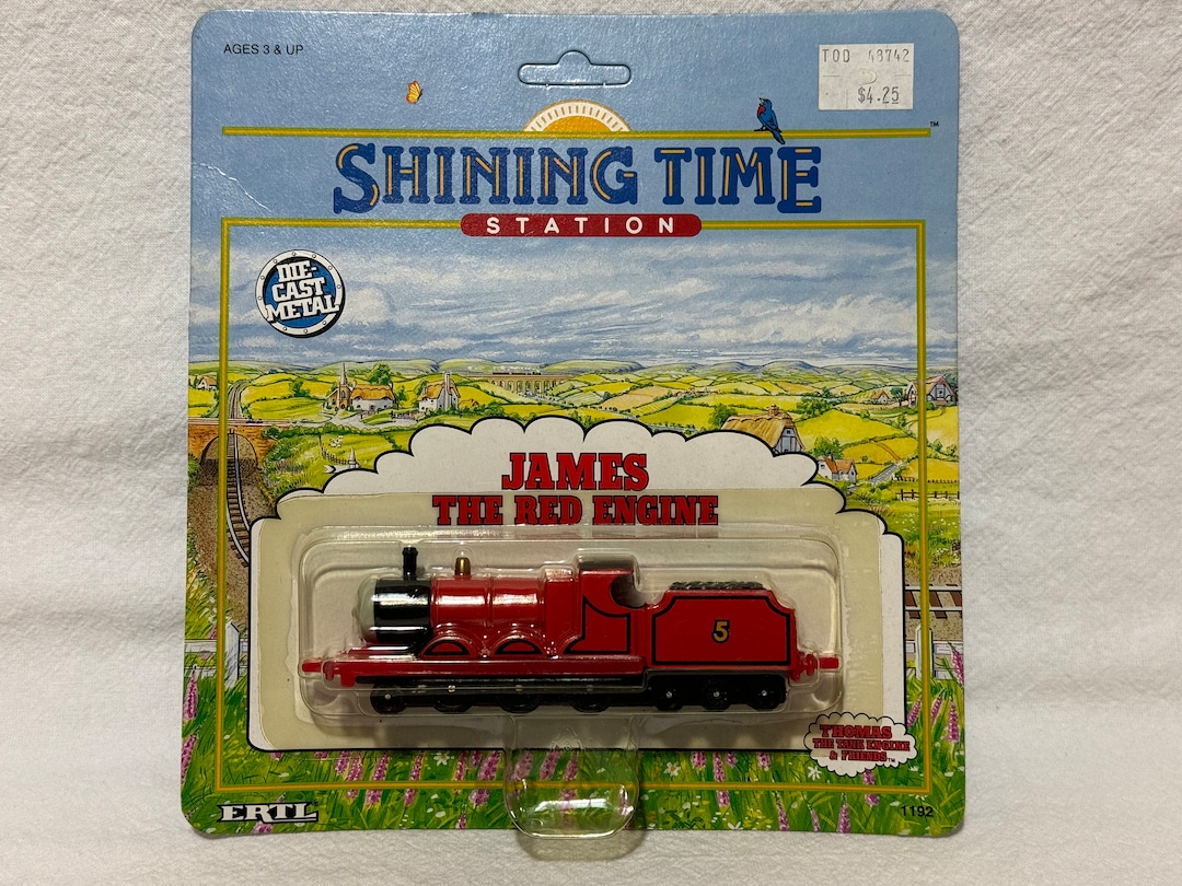 ERTL Thomas & Friends James the Red Engine Die-cast Metal Train 1992 ...