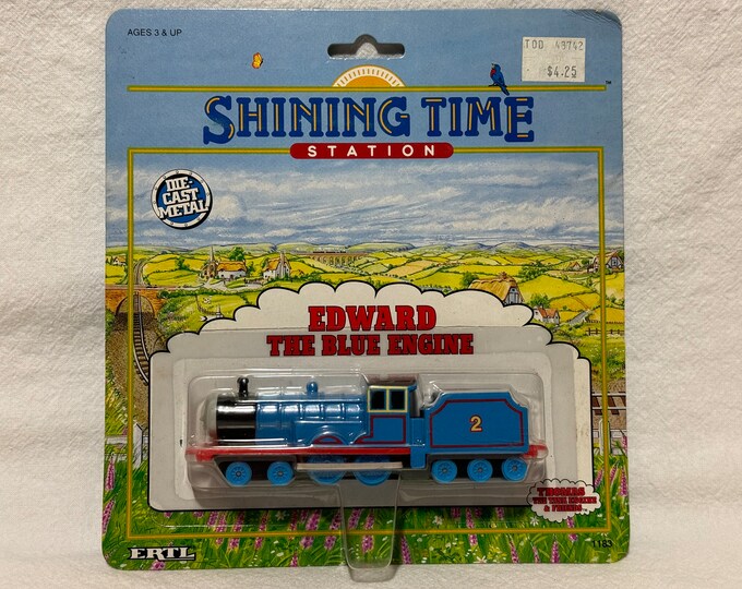 ERTL Thomas & Friends Edward the Blue Engine Die-cast Metal Train, 1992 ...