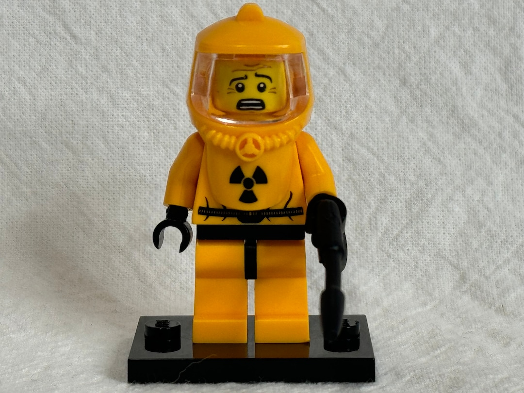 Lego Hazmat Guy Minifigure 8804-13 CMF Series 4, Retired, Includes ...
