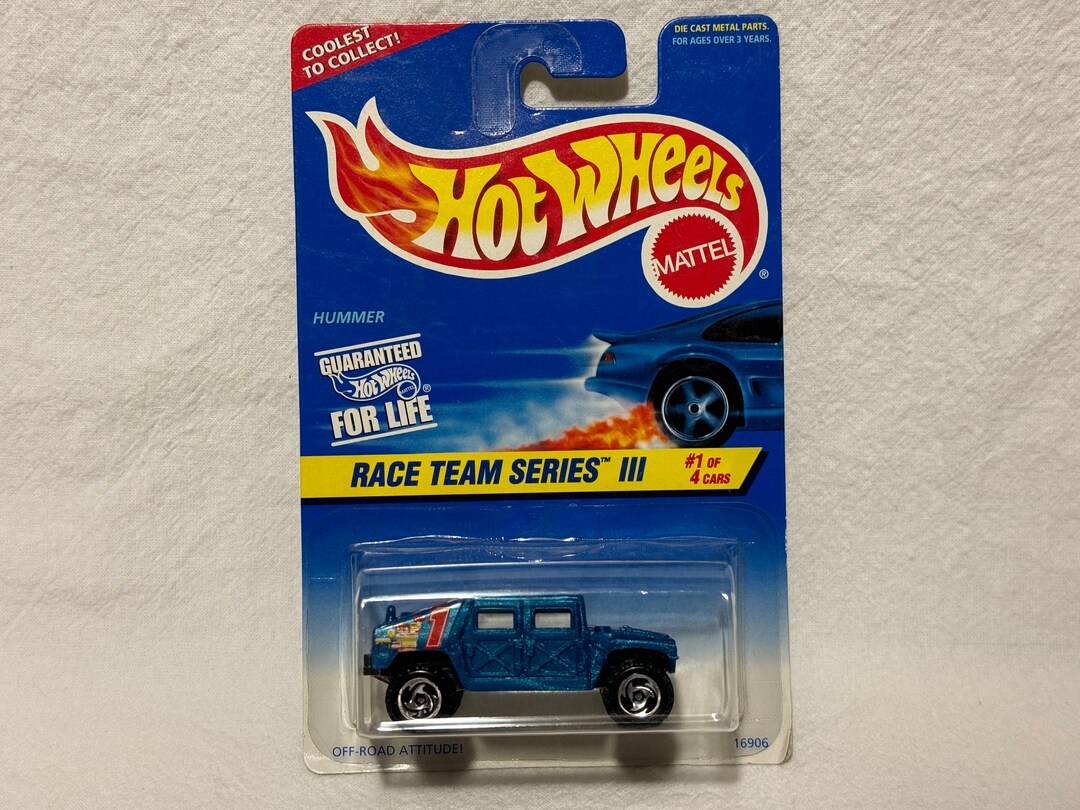 Vintage 1996 Hot Wheels Blue Hummer 533, Race Team Series III Off-road ...